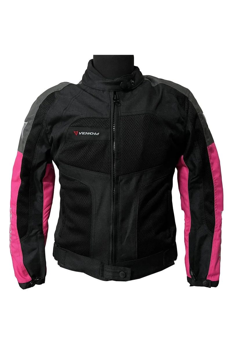 Venom Dynamic Bayan Motosiklet Montu 3 Mevsim (Siyah-Pembe) Modeli ve ...