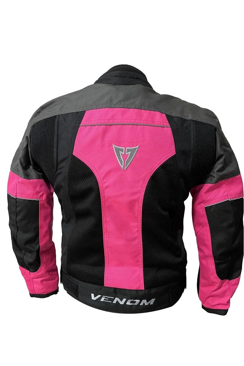 Venom Dynamic Bayan Motosiklet Montu 3 Mevsim (Siyah-Pembe) Modeli ve ...