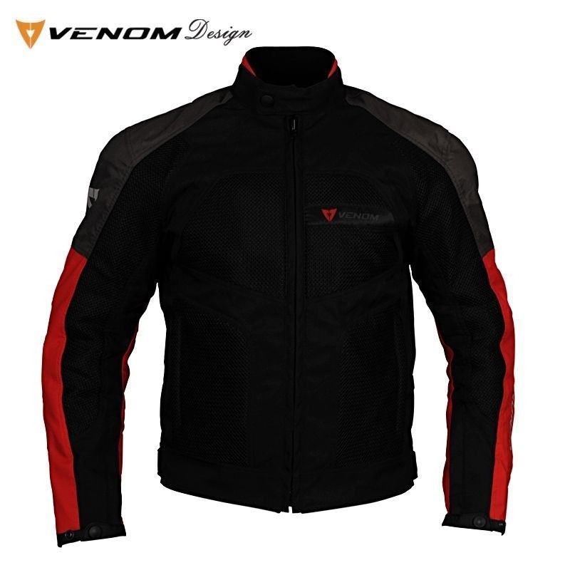 Venom Dynamic Bayan Motosiklet Montu 3 Mevsim (Siyah-Kırmızı ...
